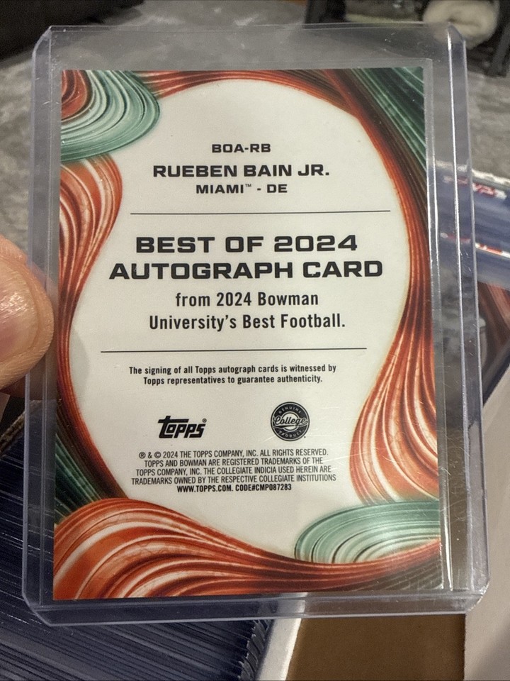 2024 Bowman University Best Rueben Bain Jr. Auto Refractor #BOA-RB | eBay