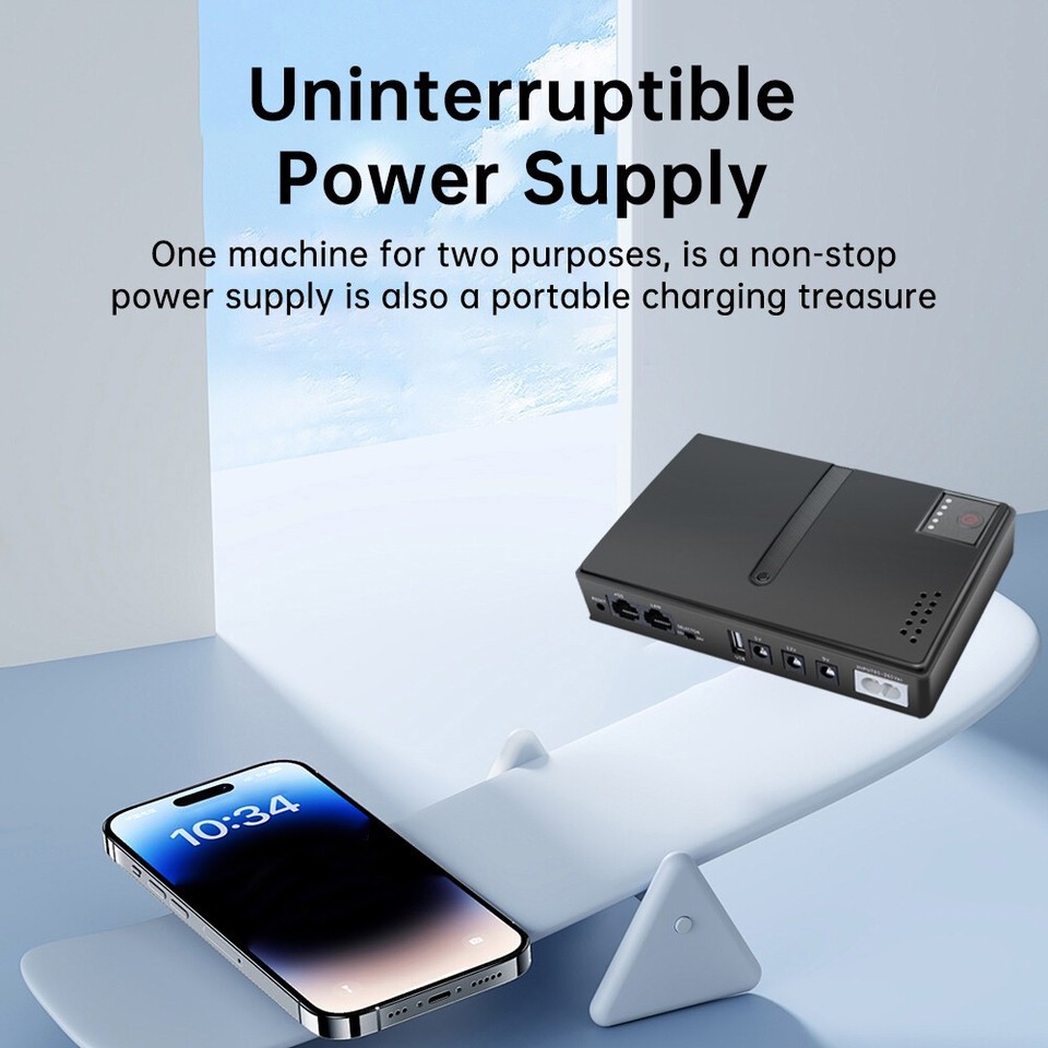 1018L UPS Uninterruptible Power Supply Battery Backup For Router 5V 9V ...