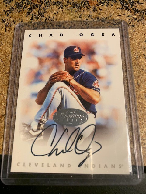 1996 LEAF SIGNATURE CHAD OGEA INDIANS ~ SILVER AUTOGRAPH | eBay