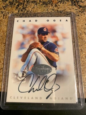 1996 LEAF SIGNATURE CHAD OGEA INDIANS ~ SILVER AUTOGRAPH | eBay