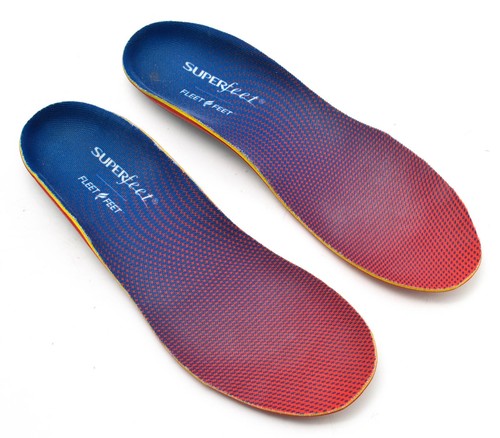Superfeet Insoles Size D Mens 7.5 - 9 Womens 8.5 - 10 Blue Red Yellow ...