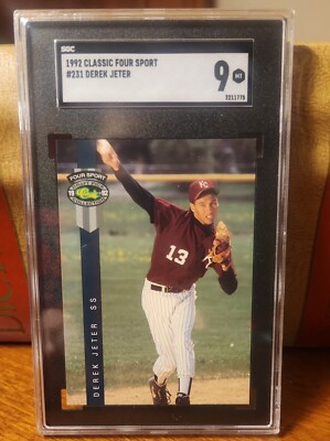 1992 Derek Jeter classic four sport #231 SGC 9 Rookie | eBay