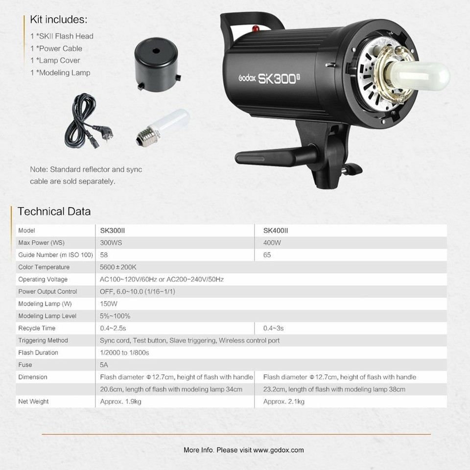US Godox SK300II 2.4G Monolight Flash Xpro-C/F/N/O/S Trigger Softbox ...