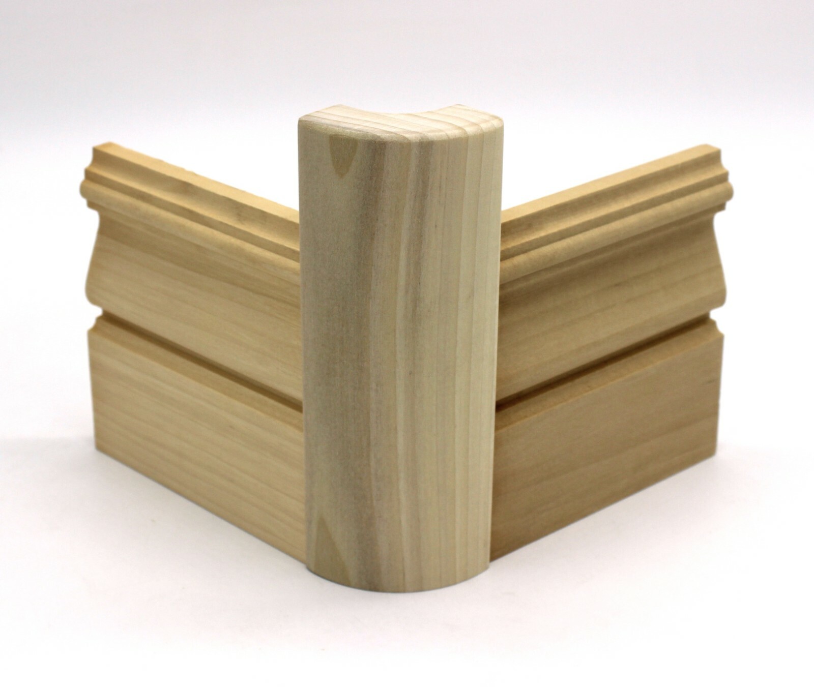 3/4" x 2 1/4" x 6" Poplar (Paint Grade) Outside Radius Corner Base ...