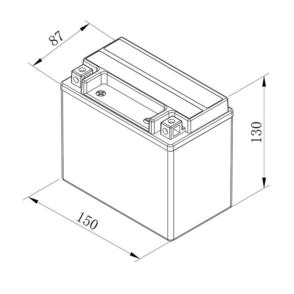 PER APRILIA Scarabeo Light 4T 125 ANNO 2007 al 2008 BATTERIA YTX12-BS ...