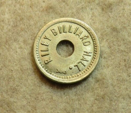 RILEY OREGON RILEY BILLIARD HALL ONE DRINK TOKEN | eBay