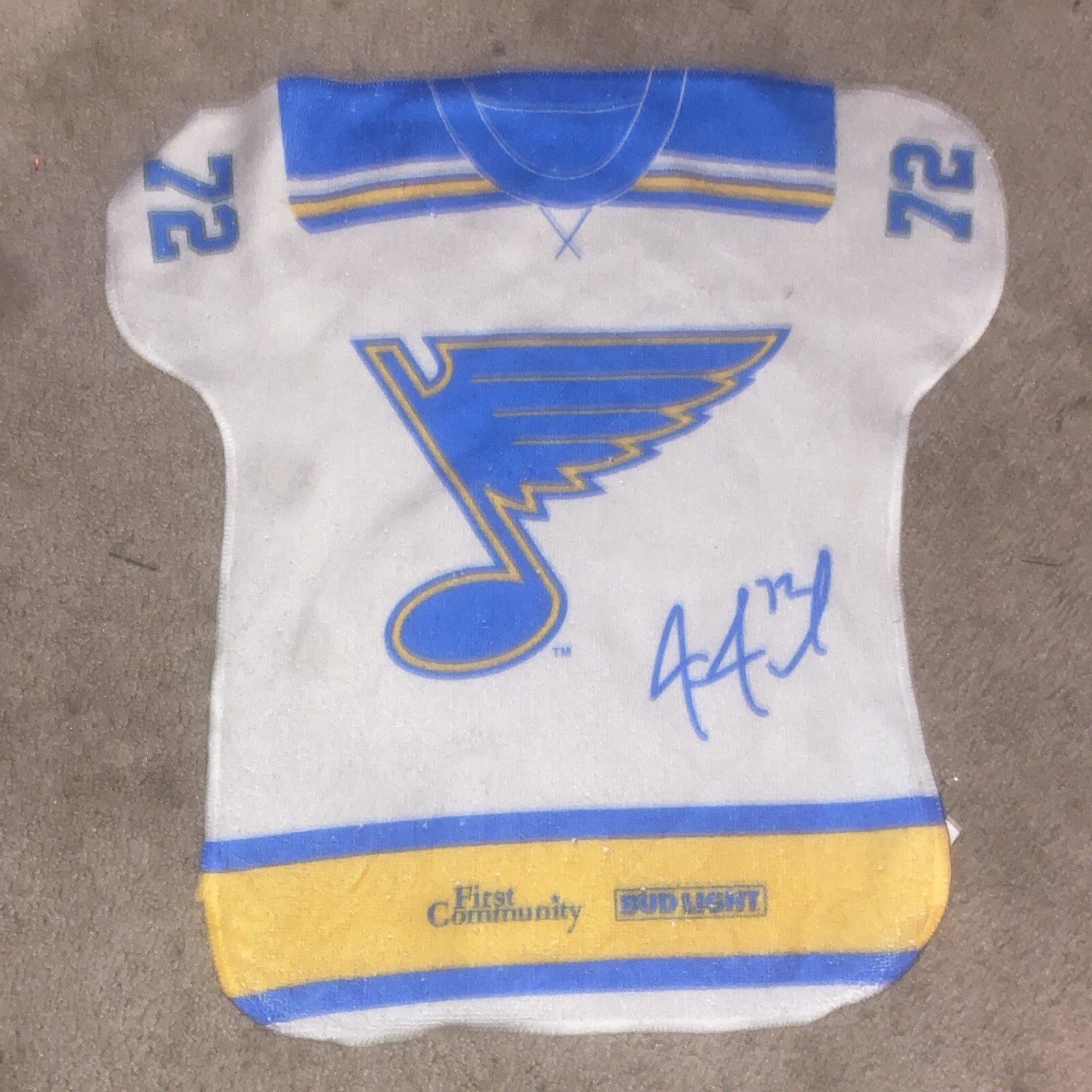 St Louis Blues 2022 Playoff Rally Towel First Round Game 3 Justin Faulk ...