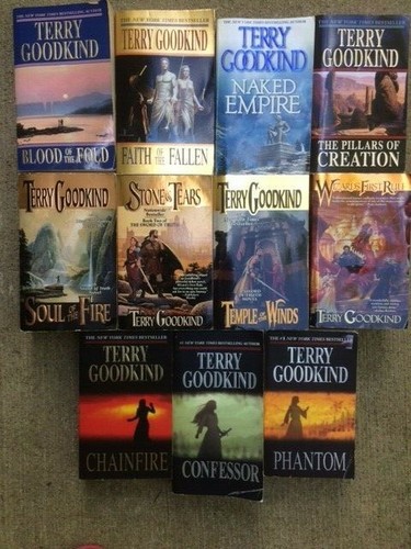 Terry Goodkind Sword of Truth Series 1-11 set PB lot Phatom Chainfire ...