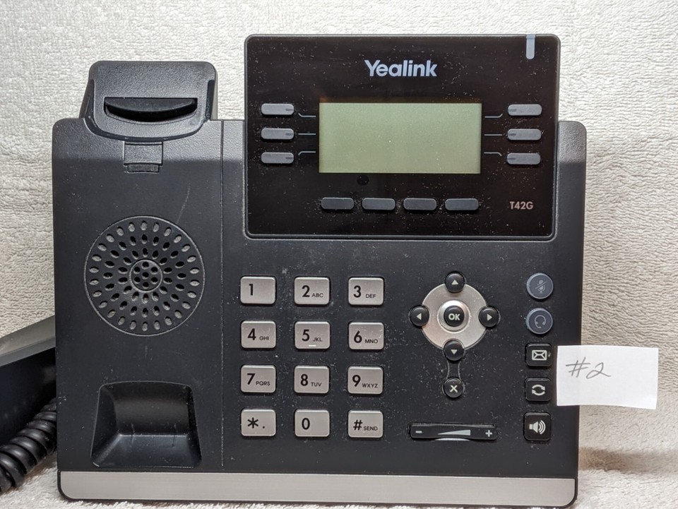 Yealink SIP-T42G Gigabit IP VOIP Phone and Stand Working Ships From USA ...