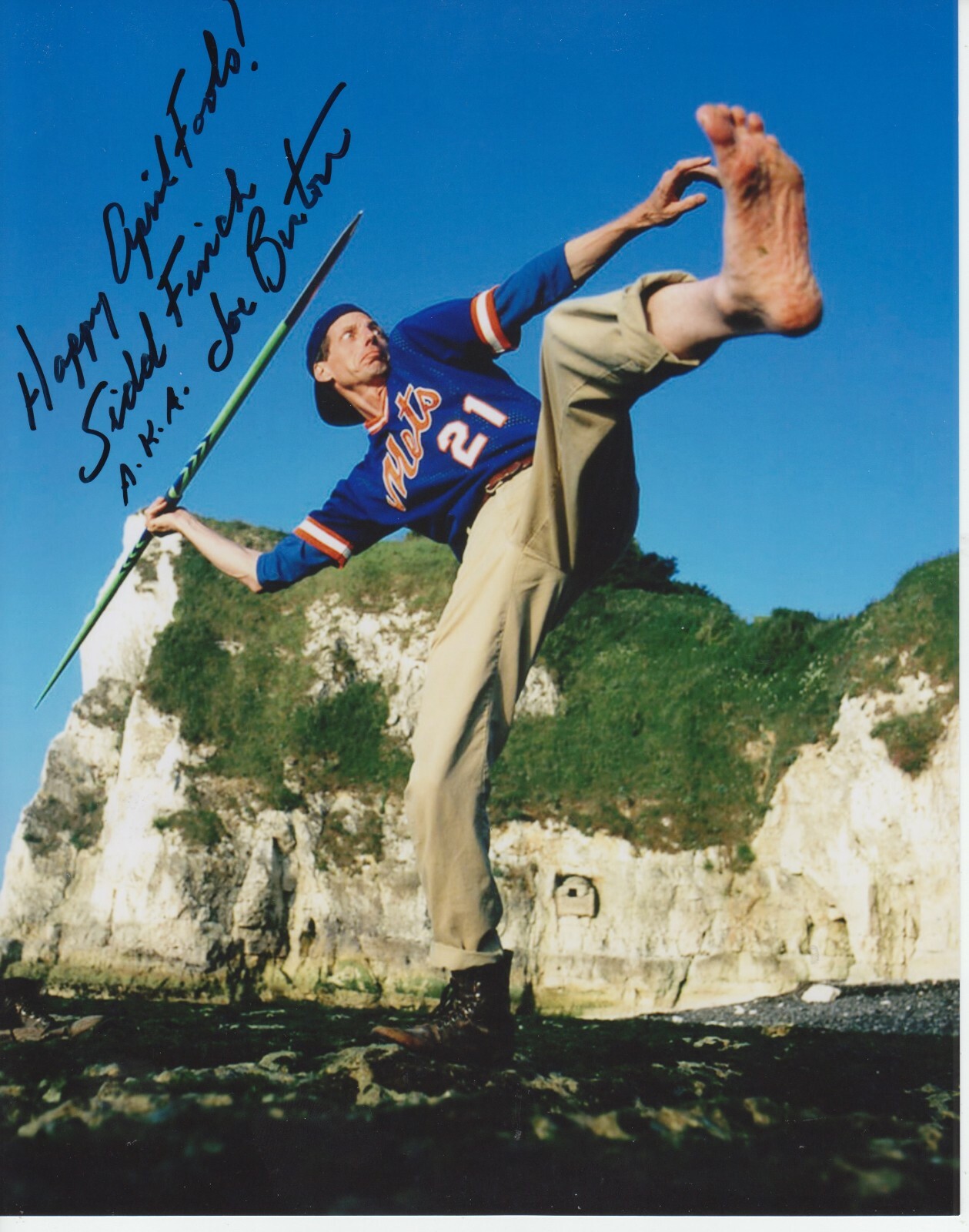 Joe Berton (The Curious Case OF Sidd Finch) 8x10 Signed Photo w/ COA ...