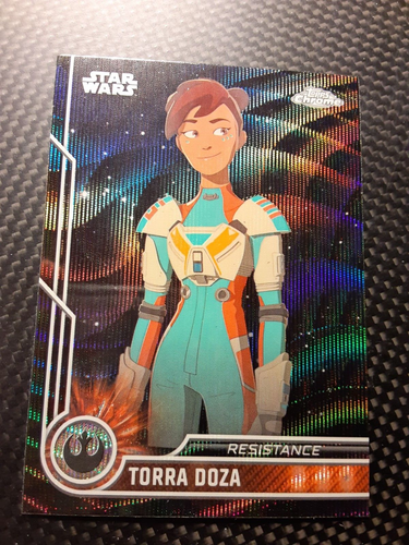 2023 STAR WARS Topps Chrome TORRA DOZA -- Black Wave SP Parallel Card ...