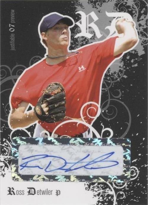 2007 Just Minors - Justifiable '07 Preview Ross Detwiler #JFPR-05 Black ...