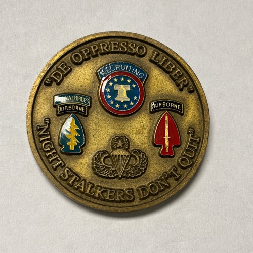 SOF Recruiting Company Challenge Coin De Oppresso Liber Night Stalkers ...