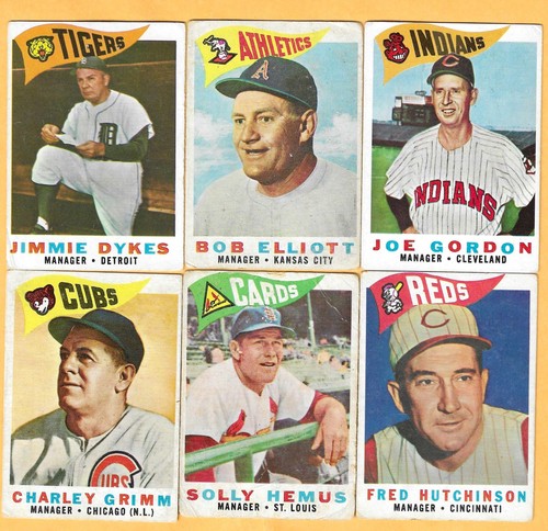Eleven Card Lot 1960 Topps Baseball Managers | eBay