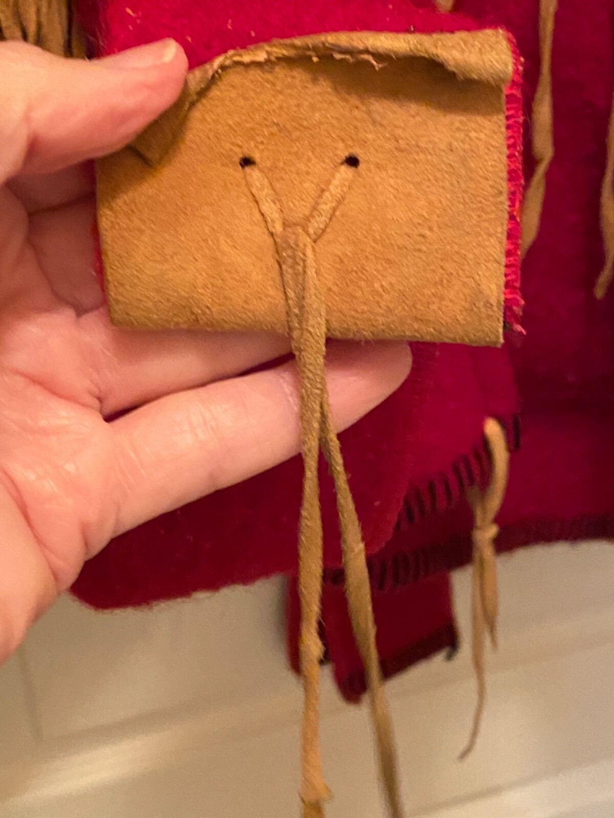 Vintage Wool Beaded Capote hooded Coat Red Black Hooded Blanket Western ...