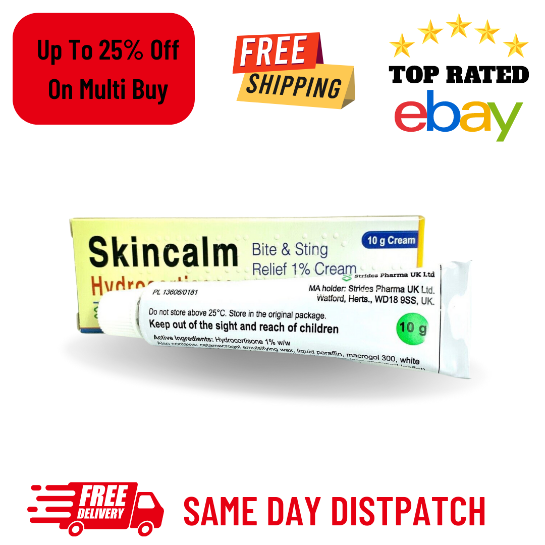 Bite Sting and Itch Relief Cream 10g Tube Fast Relief for Insect Bites ...