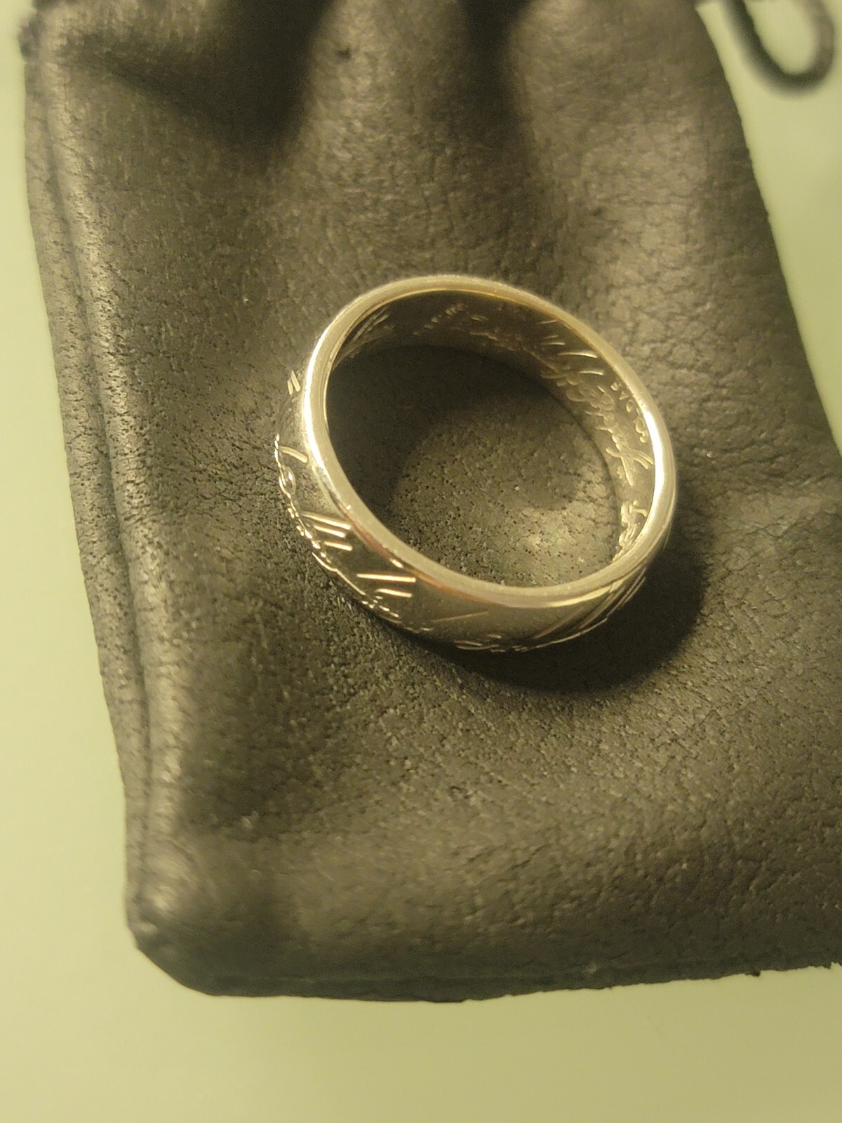 14k White Gold The Lord Of The Rings - ring of power One Ring | eBay