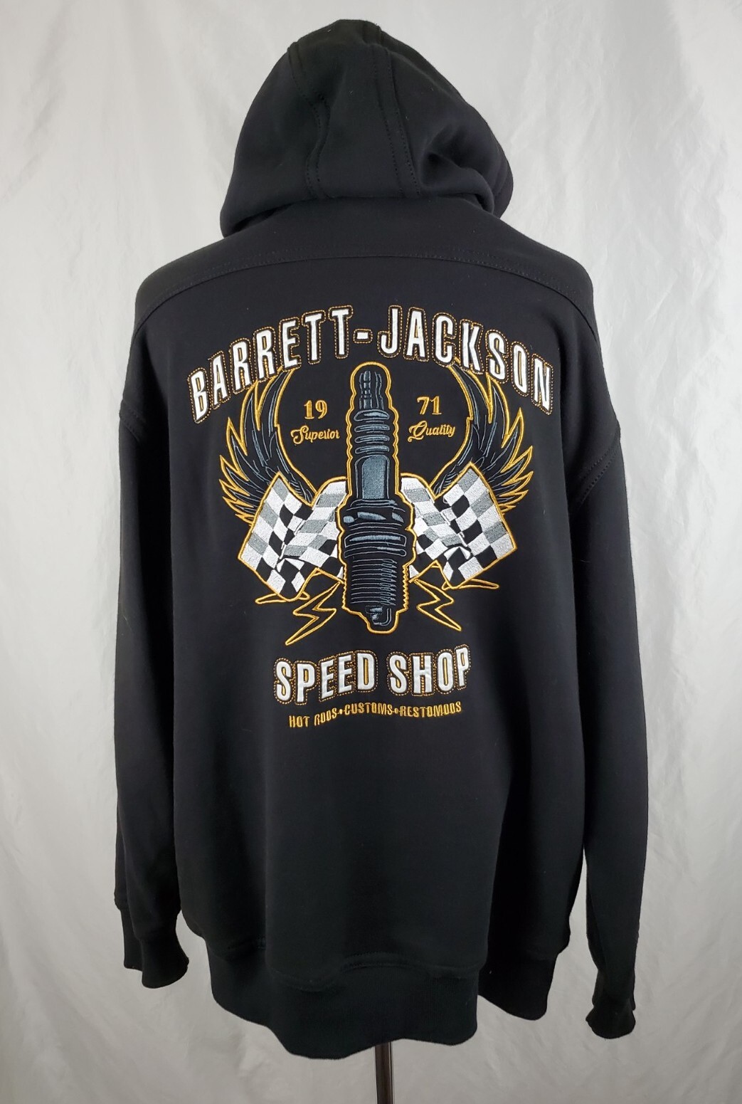 Barrett-Jackson Speed Shop Hoodie Sweatshirt 3XL Zip … - Gem