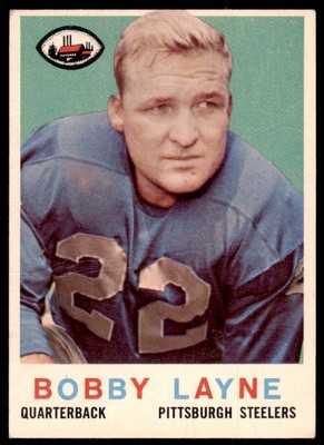 1959 Topps Bobby Layne Pittsburgh Steelers #40 | eBay