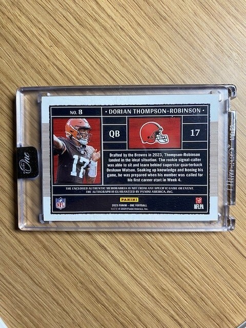 2023 Panini One Dorian Thompson Robinson Rookie Patch AUTO 31/199 | eBay