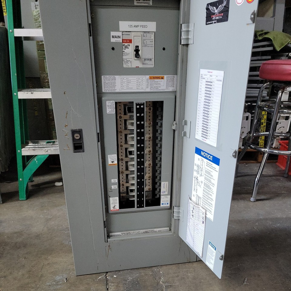 Eaton Panelboard PRL1A 125 Amp, 120V, Nema 1, 30 Cir. MCB | eBay