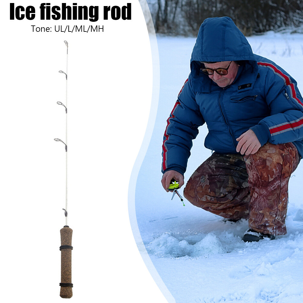 41/50cm Ice Fishing Pole Fiberglass Sea Fishing Pole Tackle Pesca (50cm ...