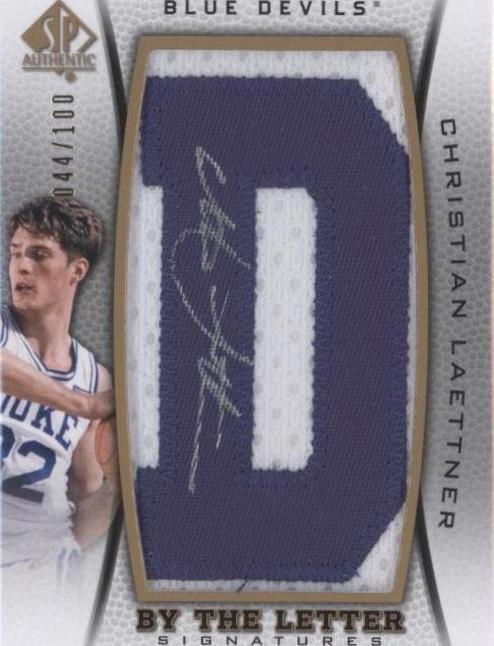 2012-13 SP Authentic - By the Letter Signatures Christian Laettner #BL ...