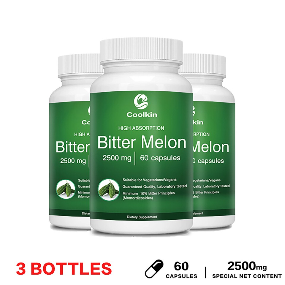 Bitter Melon Capsules 2500mg - Weight Loss, Blood Sugar Control, Heart ...