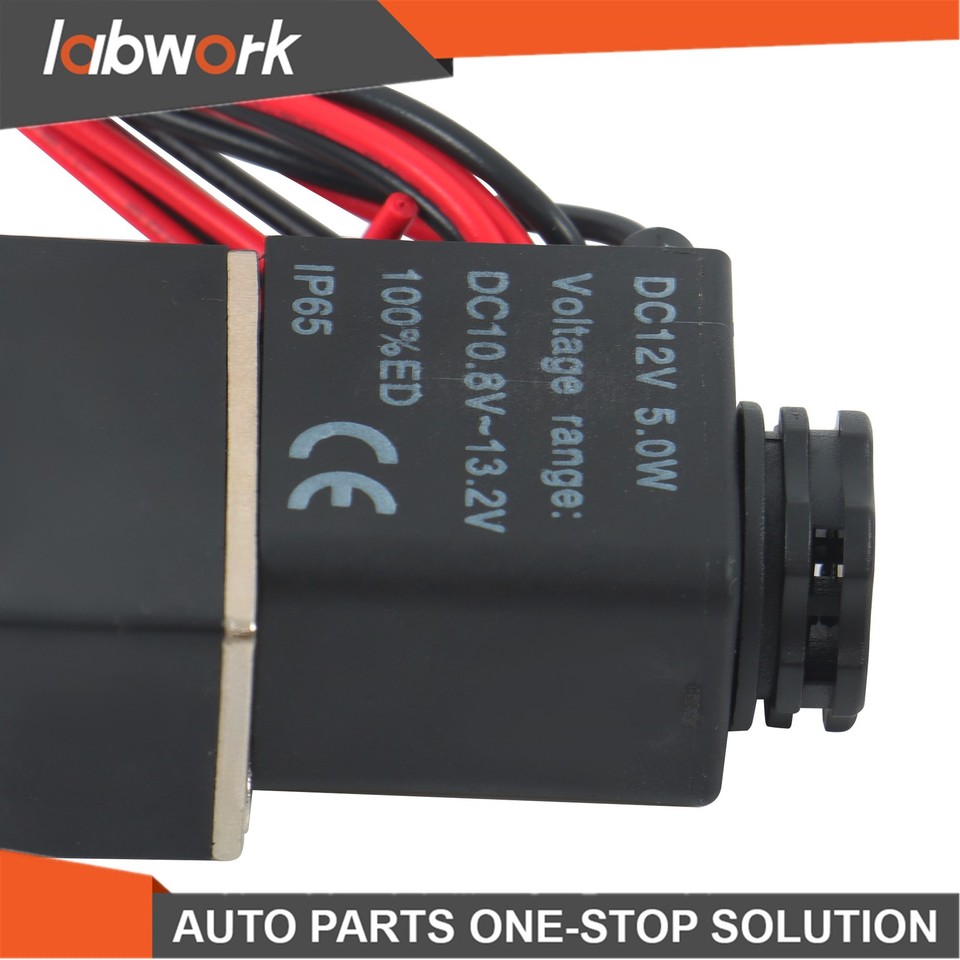 Labwork 1/4 Inch 3 Way 2 Position Electric Solenoid Air Valve 12V DC | eBay