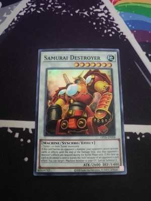 Samurai Destroyer - OP26-EN008 - Near Mint NM - Super Rare - Unlimited ...