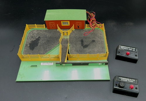 Vintage American Flyer Train Stockyard Tin S- Gauge A.C. Gilbert #771 ...