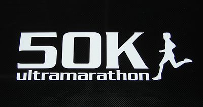50k Ultra Marathon Decal Sticker Runner Logo Run *Brand NEW Design 6 ...