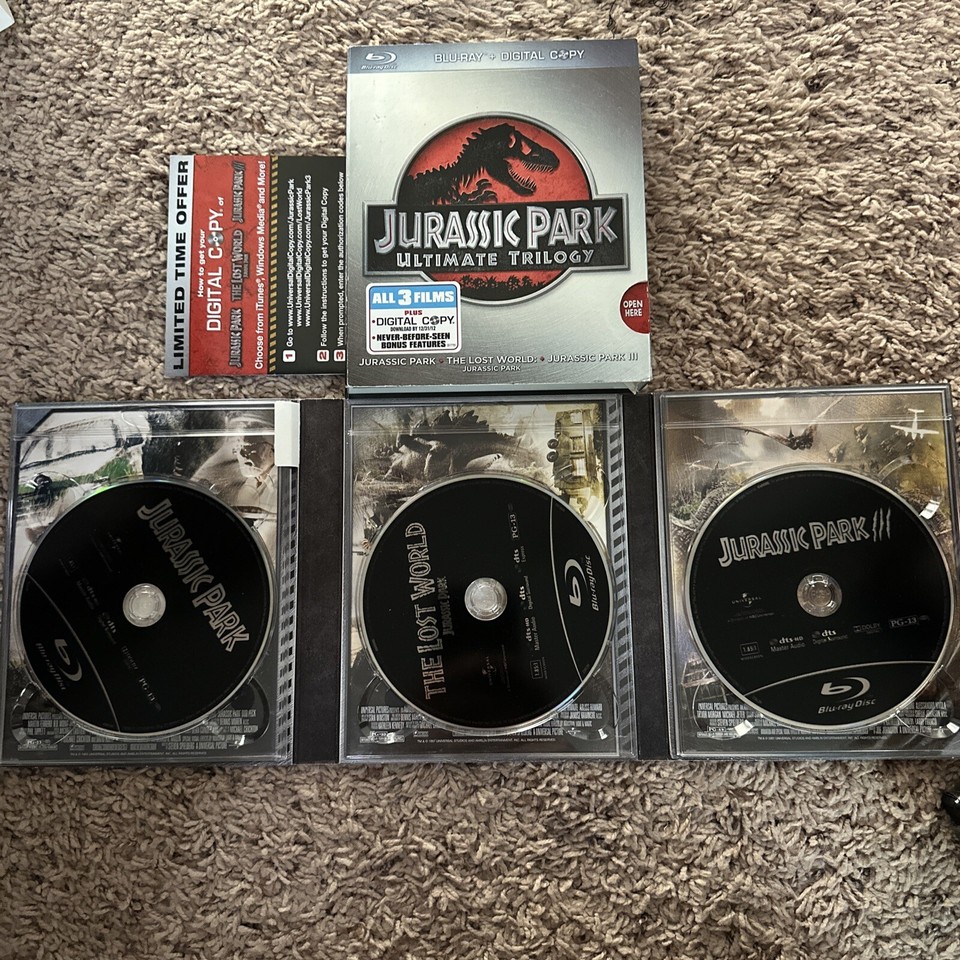 Jurassic Park Ultimate Trilogy (Blu-ray) Set 2015 DVD 25192089961 | eBay
