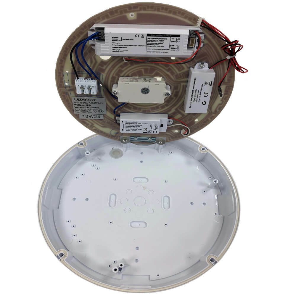 EMERGENCY BULKHEAD LIGHT 16 W LED IP54 SWITCHABLE MAINTAINED/ NON ...