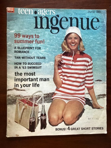 TEEN-AGERS INGENUE - June 1963 - SWIM SUIT ISSUE - EDDIE FISHER, JOHN F ...
