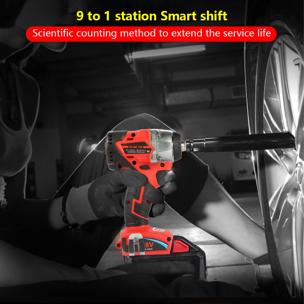 Cordless Impact Wrench Brushless Rattle Gun 1/2'' Drive For Milwaukee ...