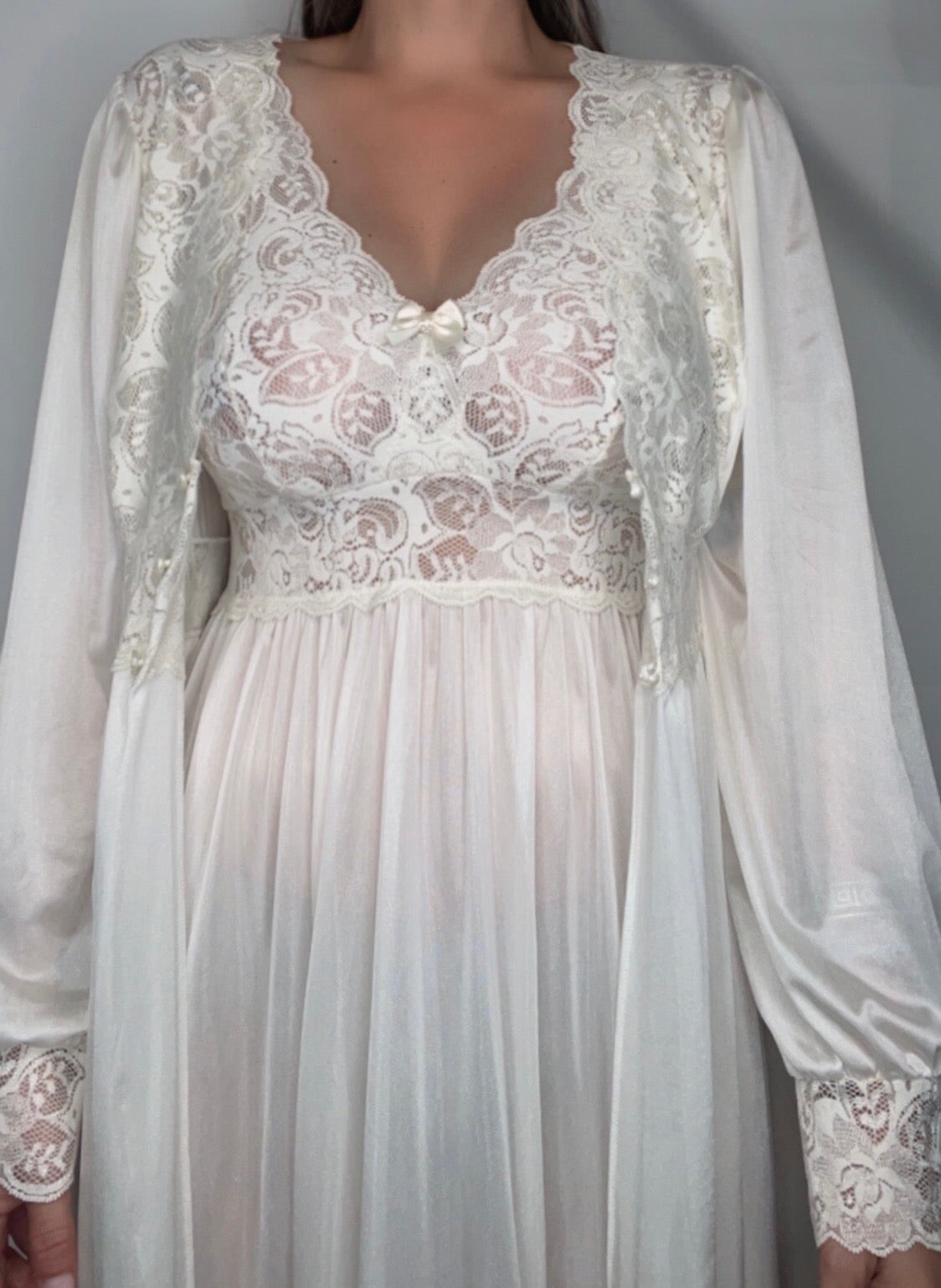 Vintage Nightgown and Robe - Gem