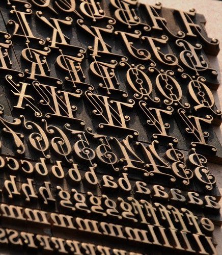 Bookbinding Brass Type set 0.55" embossing gold finishing bookbinder ...