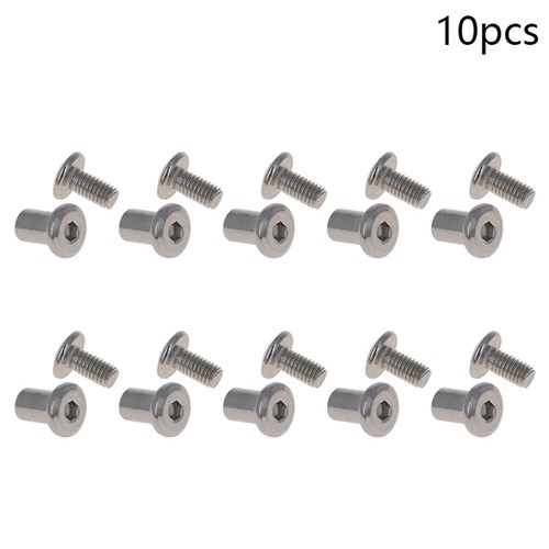 10Pcs M6 Hex Socket Screw Post Chicago Screws Binding Bolts Leather ...
