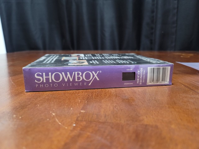 Burnes SHOWBOX Photo Viewer Charcoal Holds 40 4" X 6" Photos for sale ...