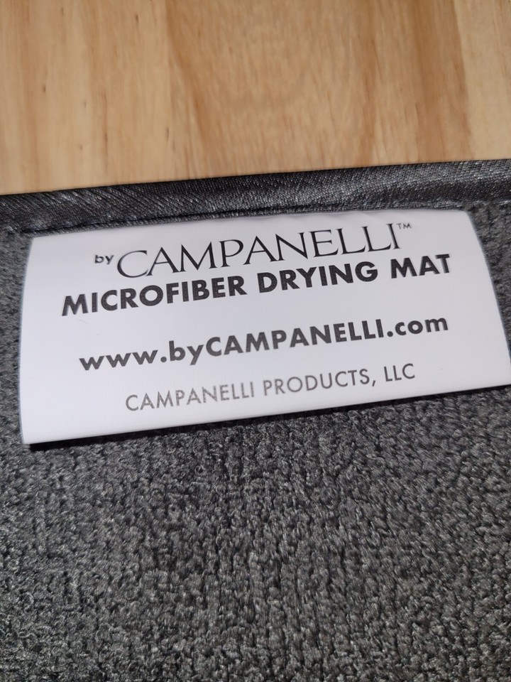 Premium 9"x 20" Microfiber Drying Mat by Campanelli Products- Classic ...