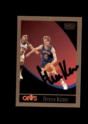 Steve Kerr 1990-91 Skybox Cavs authentic autographed card | eBay