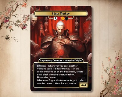 Edgar Markov #1 - High Quality Custom Card [ Alternative Custom Art ...