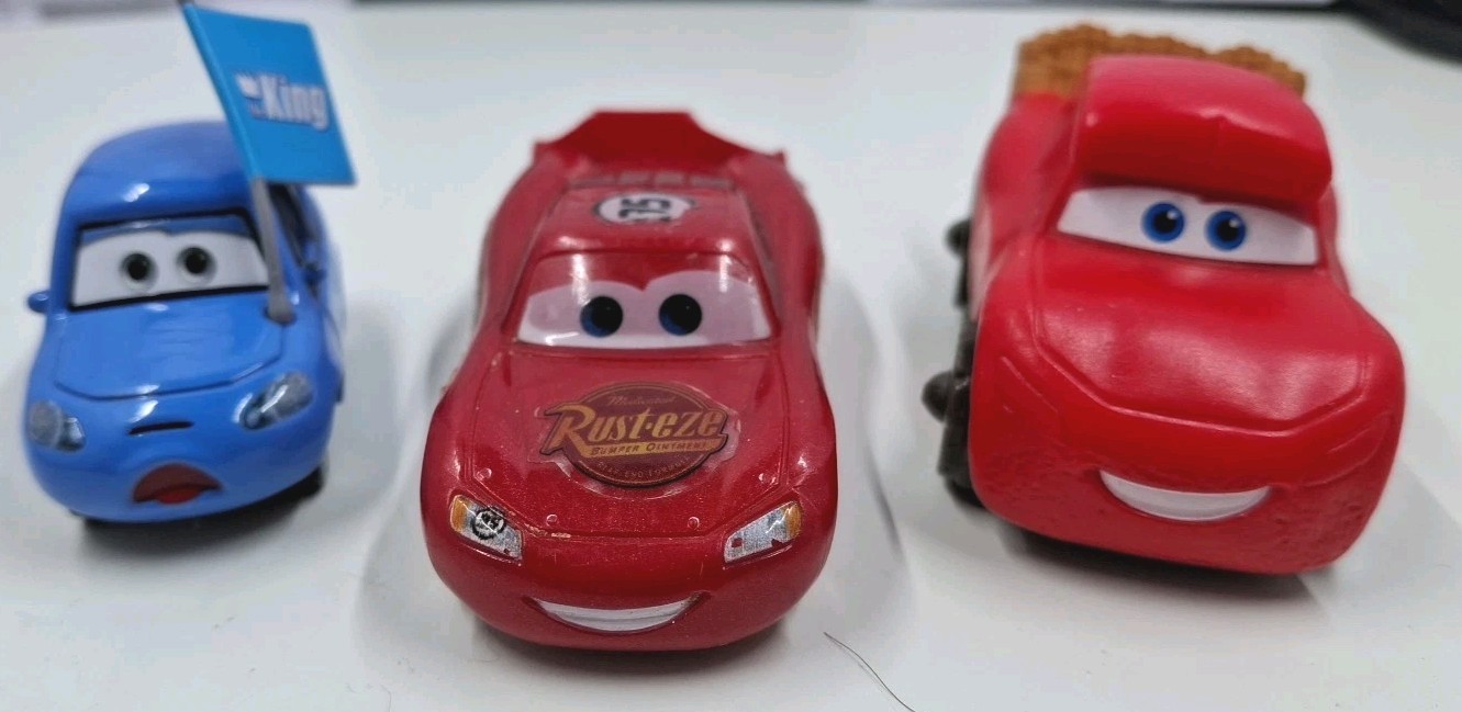 Disney Pixar Cars Movie Lot Of 3 Mini Die Cast & Plastic Cars Mattel | eBay