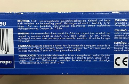 Revell Messerschmitt Bf 110 E-1 Model Kit 1:72 Scale #04341 | eBay