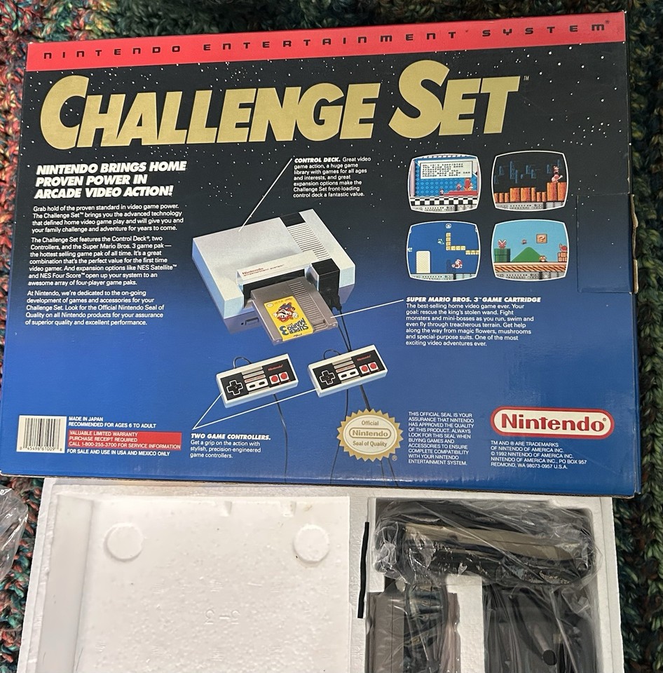 1992 Challenge Set Super Mario Bros. 3 complete in box nintendo nes system | eBay