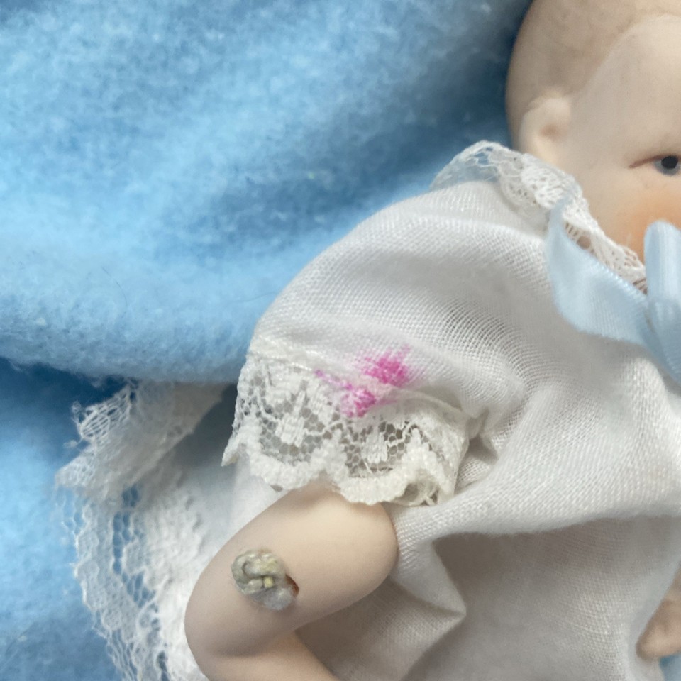 Porcelain Bye Lo Baby Doll 5" All Bisque hand painted | eBay