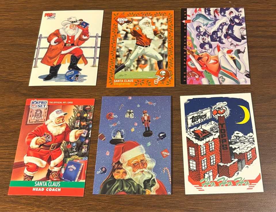 Santa Claus 1990’s 38 Different Promo Card Lot Topps/Skybox/Pro Set ...