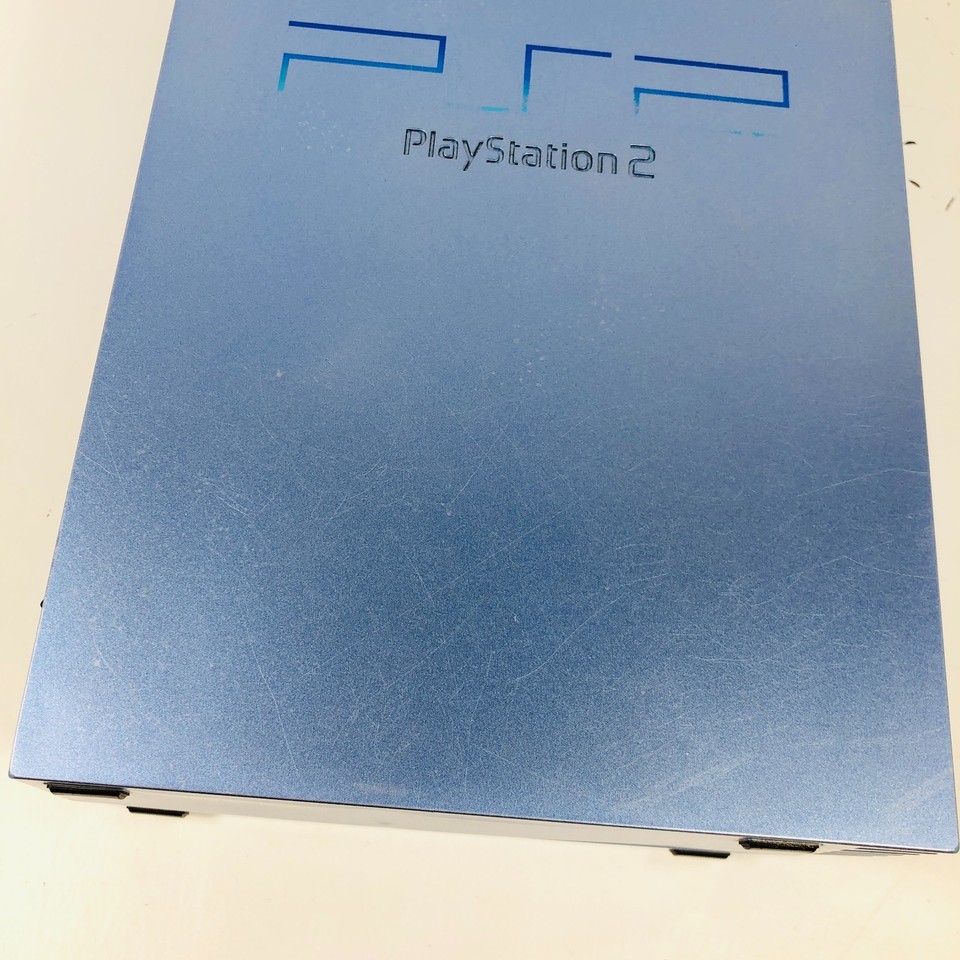 [Excellent+] Sony PlayStation 2 PS2 Aqua Blue Console only SCPH 39000 ...