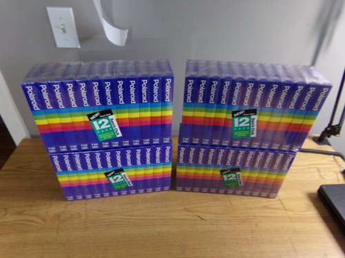 LOT OF 4 SEALED PACKS OF 12 POLAROID T-120 SUPER COLOR PLUS VHS TAPES ...
